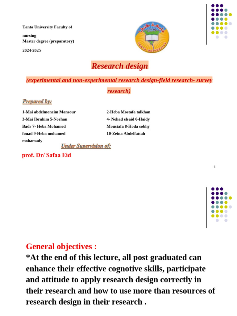 Research Design Final2 | PDF | Survey Methodology | Experiment