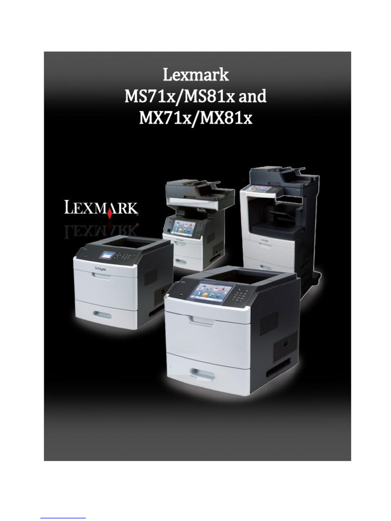 Mx71x - Study Manual | PDF | Image Scanner | Printer (Computing)