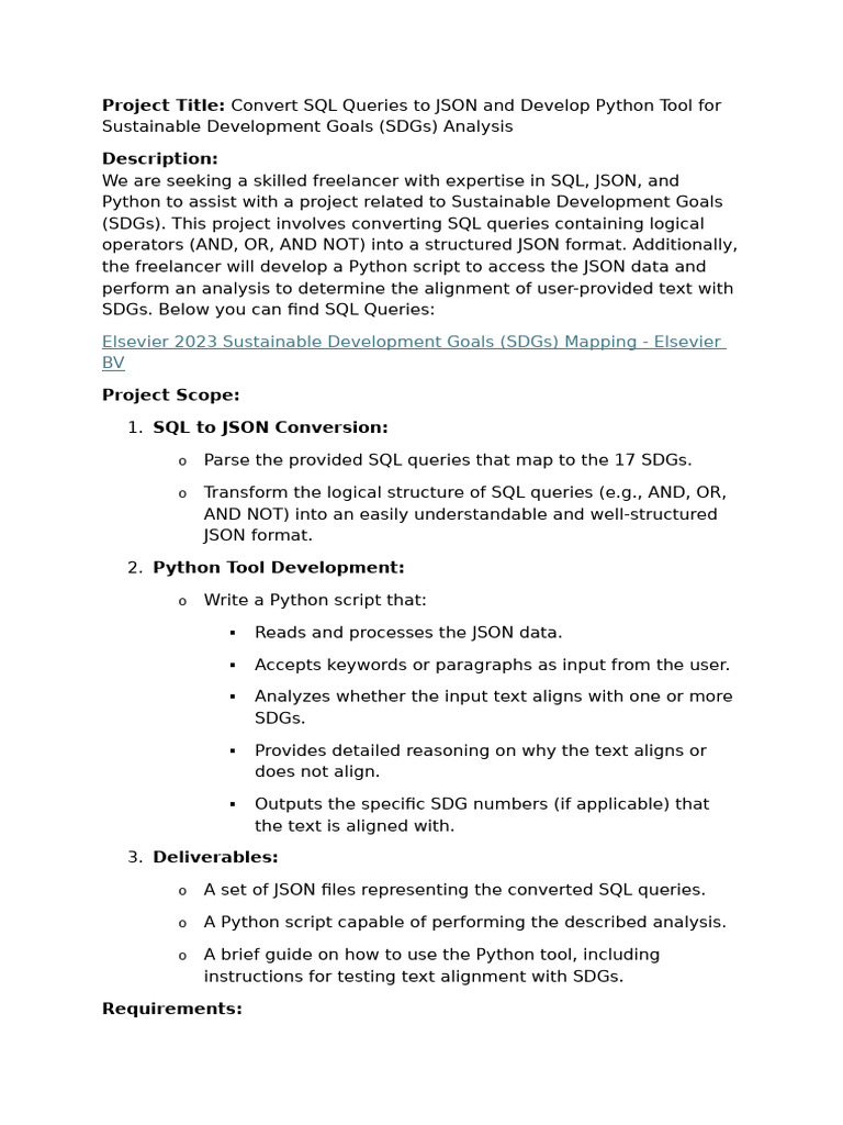 Project Description | PDF | Sql | Computing