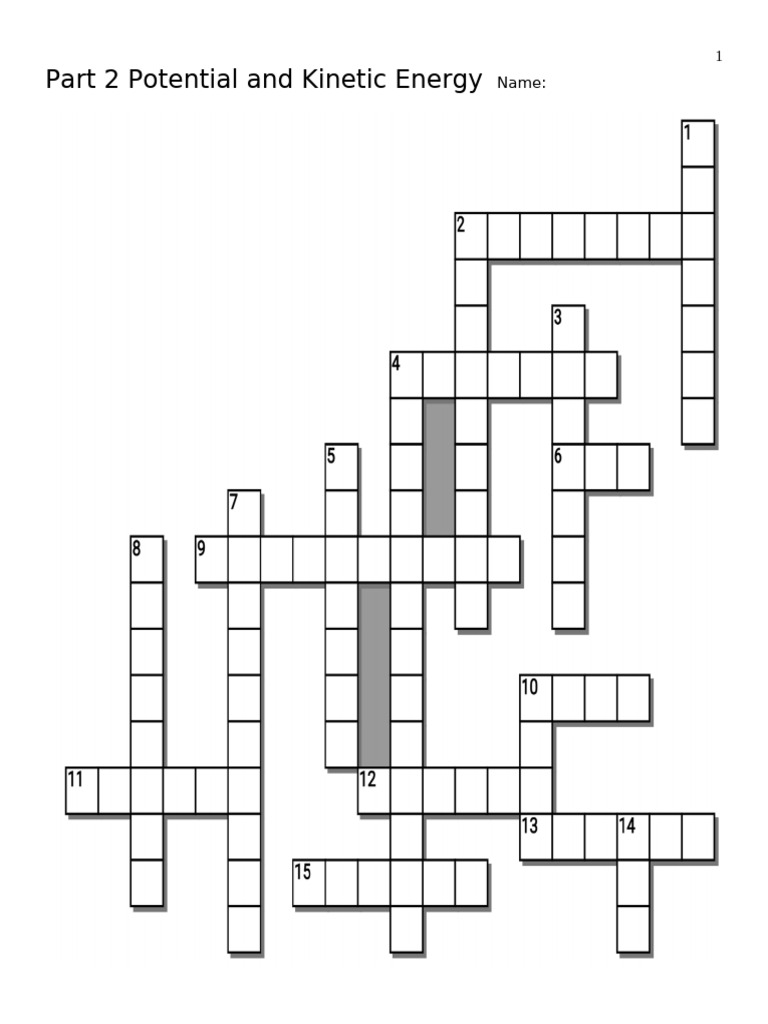 Part 2 Crossword Puzzle | PDF