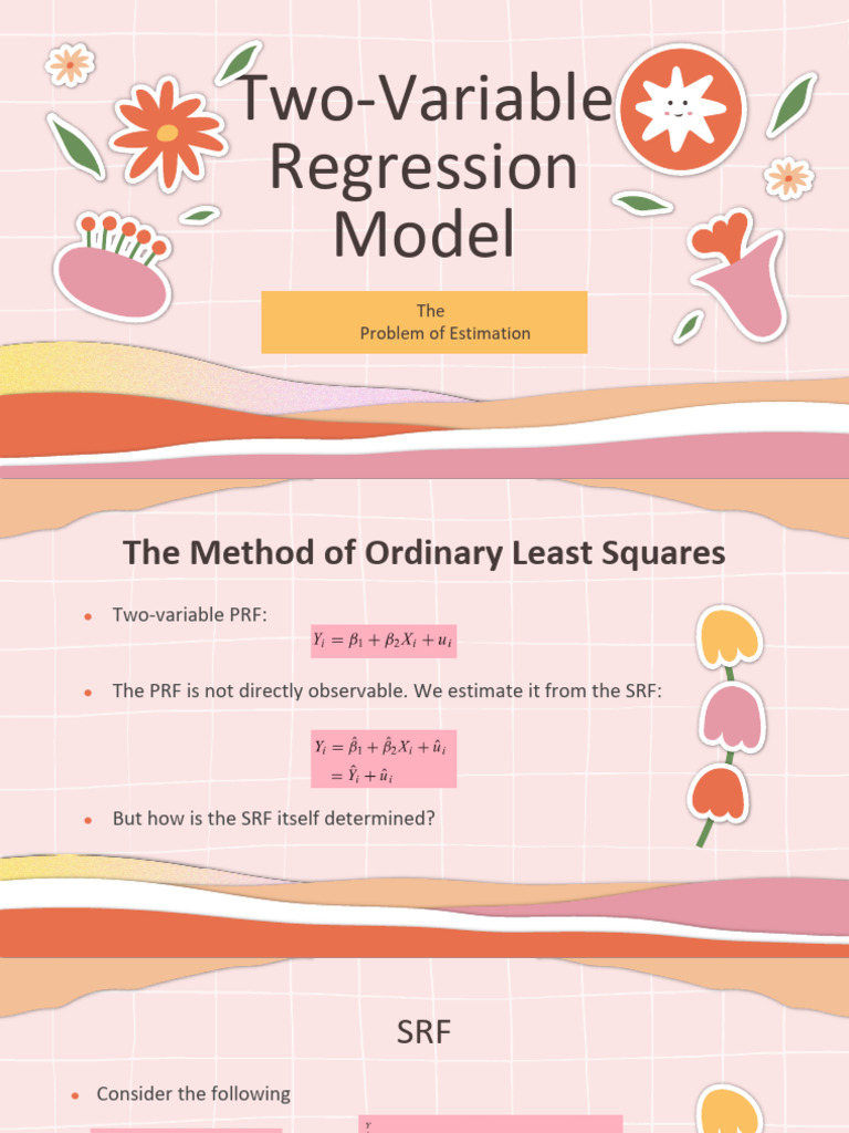 Two-Variable Regression & OLS Guide | PDF | Regression Analysis | Ordinary Least Squares