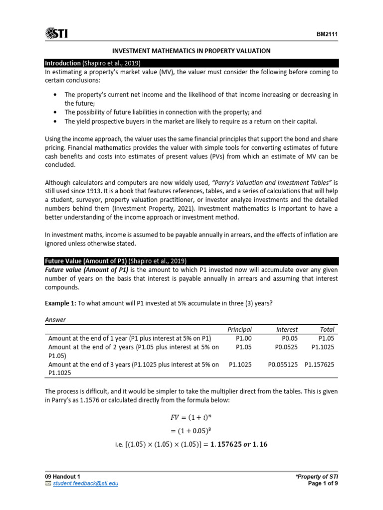 09_Handout_13 | PDF | Present Value | Interest