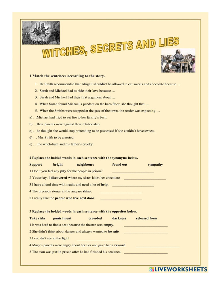 Worksheet 2287545 | PDF