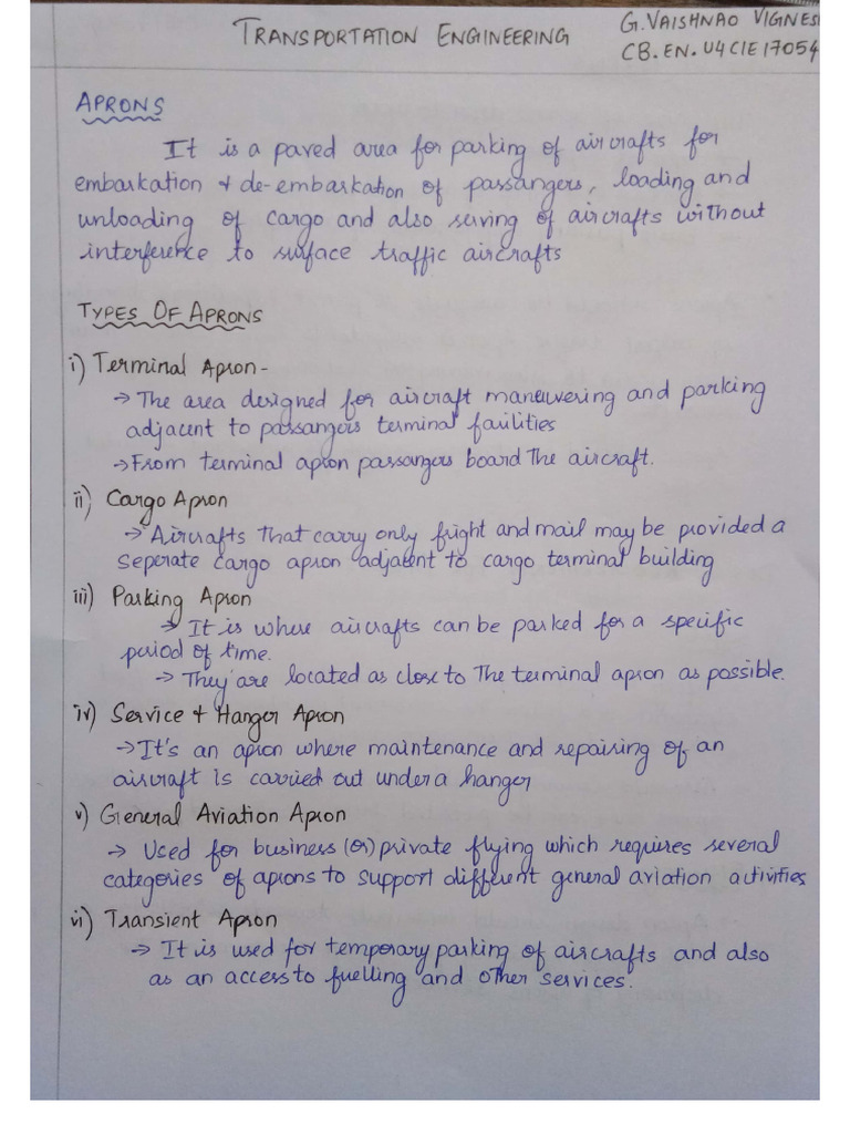 CB - En.u4cie17054 Trans Assgn Aprons | PDF