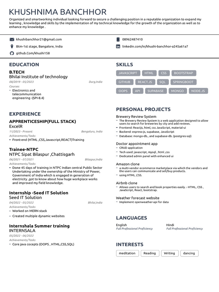 My Resume (5) | PDF | Java Script | World Wide Web
