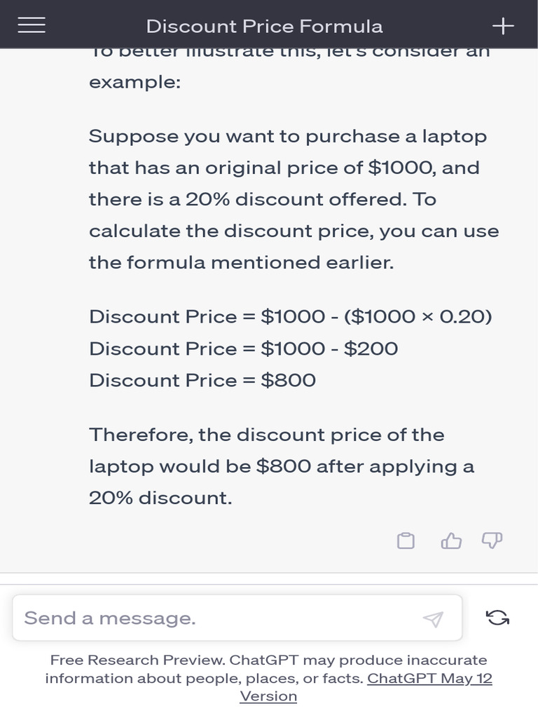 Discount Price Formula | PDF