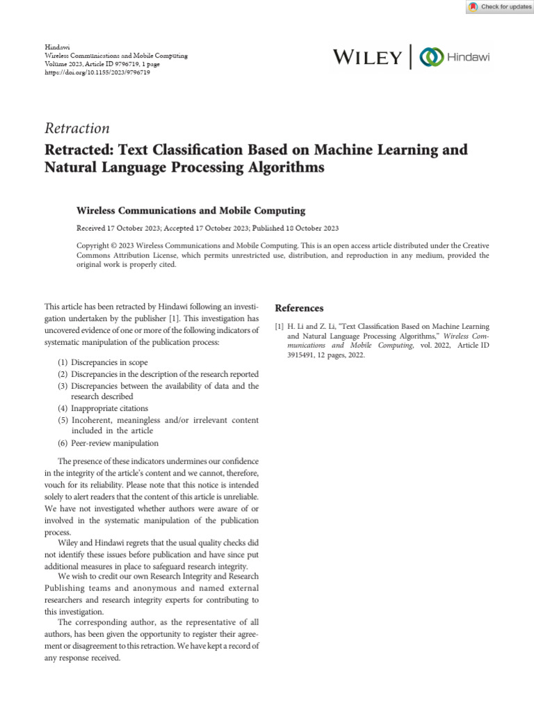 Text Classification Research Paper 3 | PDF | Support Vector Machine ...