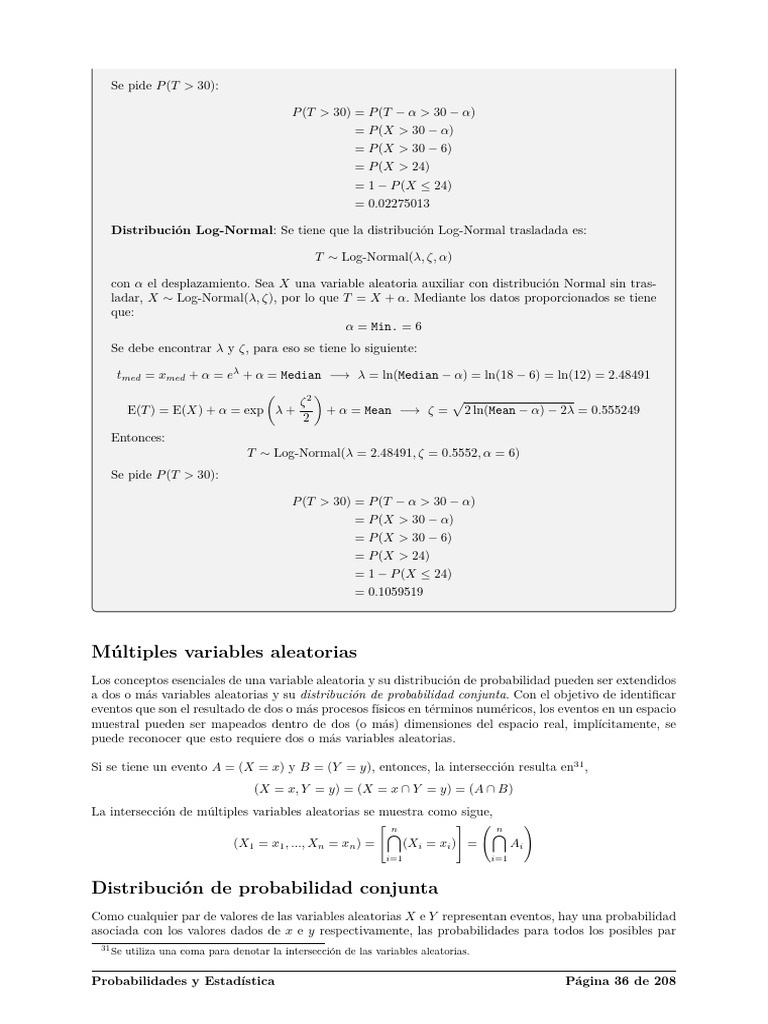 Resumen I3 Proba | PDF | Teoría de probabilidad | Variable aleatoria