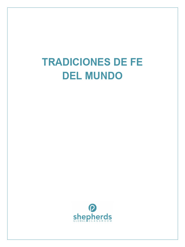 Tradiciones de Fe Del Mundo-FTW-3E-Es | PDF | Movimiento Santo de los ...