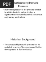 Hydrostatic Pressure Vs Depth Water Table Chart and Equation | PDF