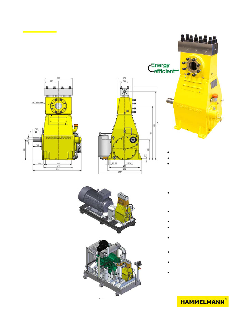 Productfolder Hogedruk Pomp Hammelmann HDP 200 EN | PDF | Pump | Engines