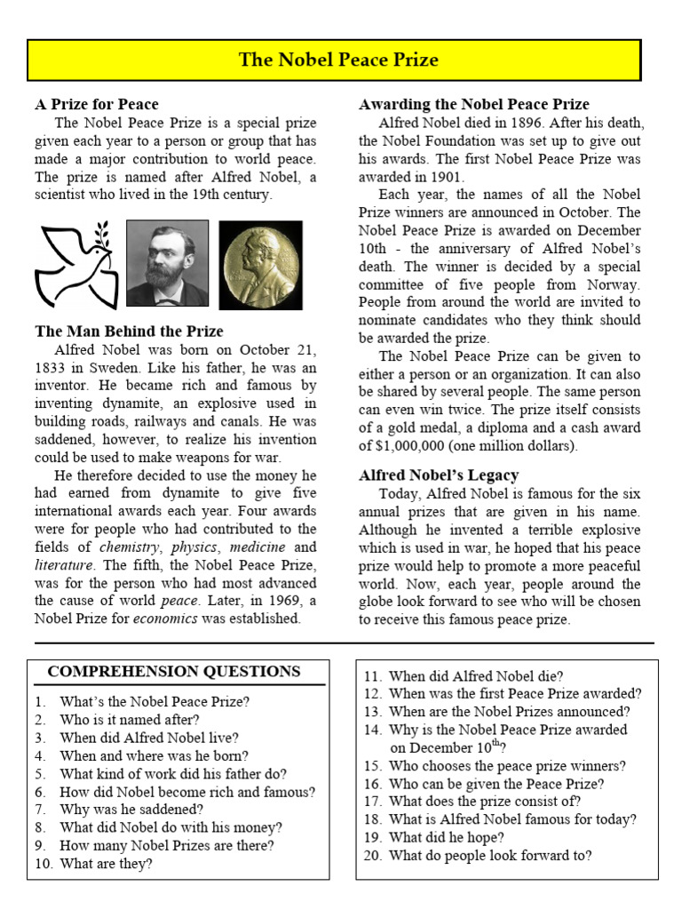 2020-07 - Nobel Peace Prize - Appendix B | PDF | Nobel Prize | Nobel Family