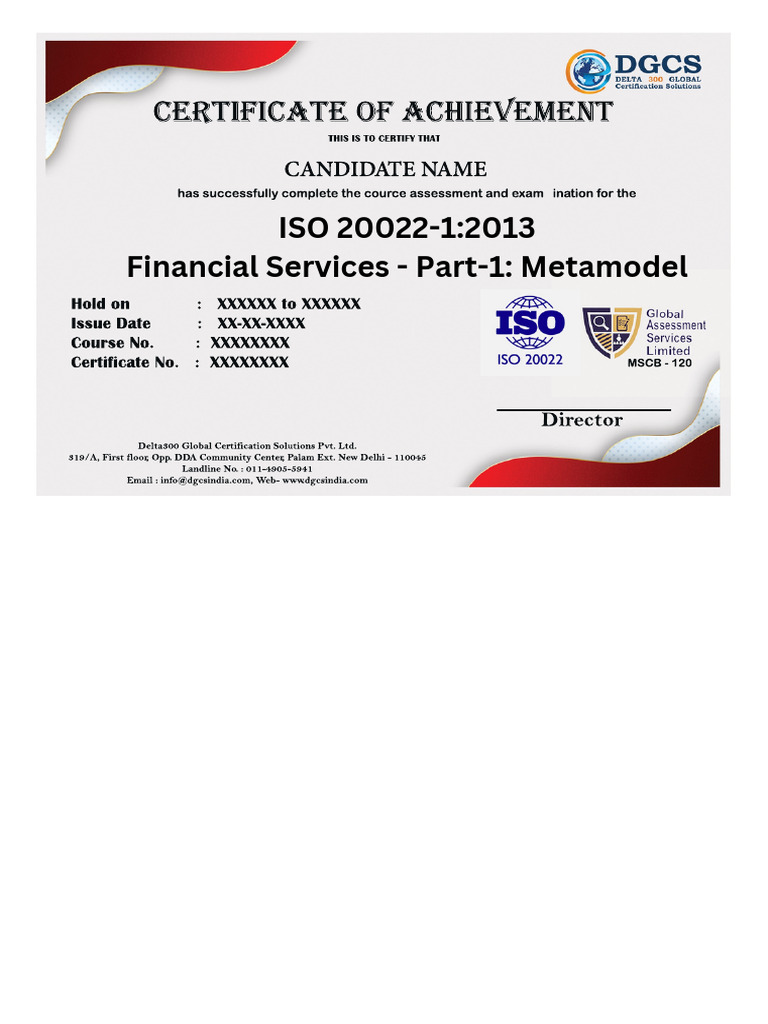 ISO 20022-1 2013 - LA Sample | PDF