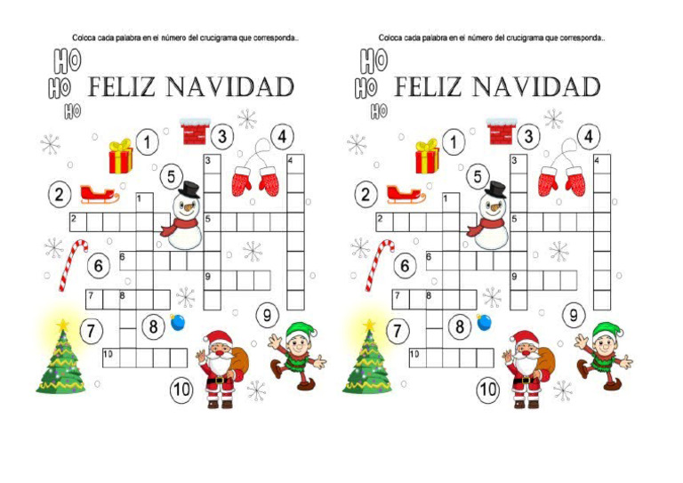 Crucigrama Navidad | PDF