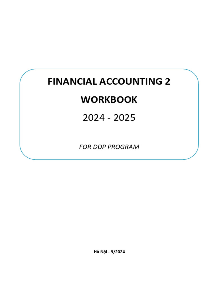 4, FA2 Workbook - 2024 (Printed) - Done | PDF | International Financial ...