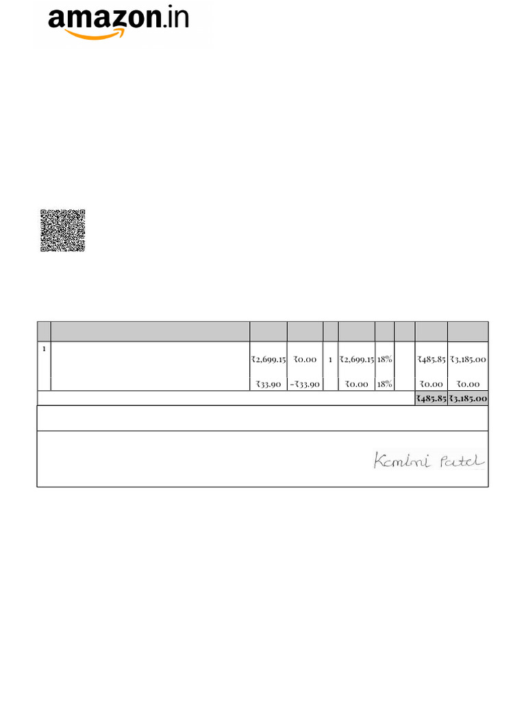 Invoice Format(1) | PDF | Invoice | Government Finances