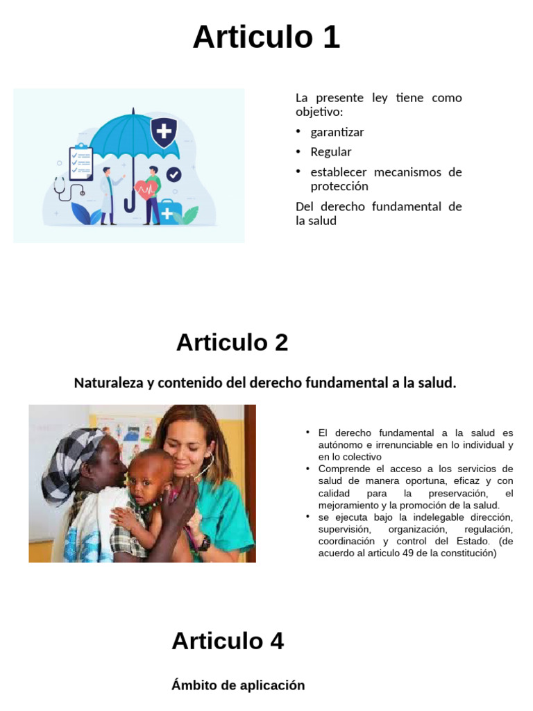 Diapositivas Ley 1751 | PDF | Derecho Constitucional | Justicia