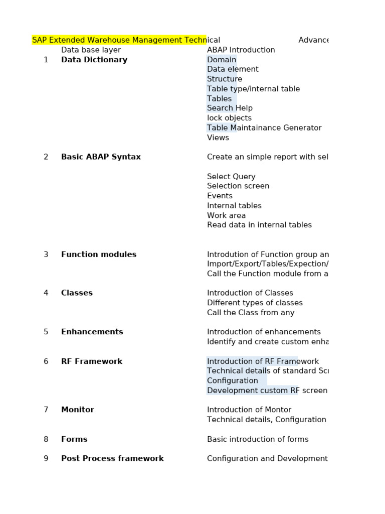SAP EWM Technical Overview and Guide | PDF | Computer Engineering | Computing