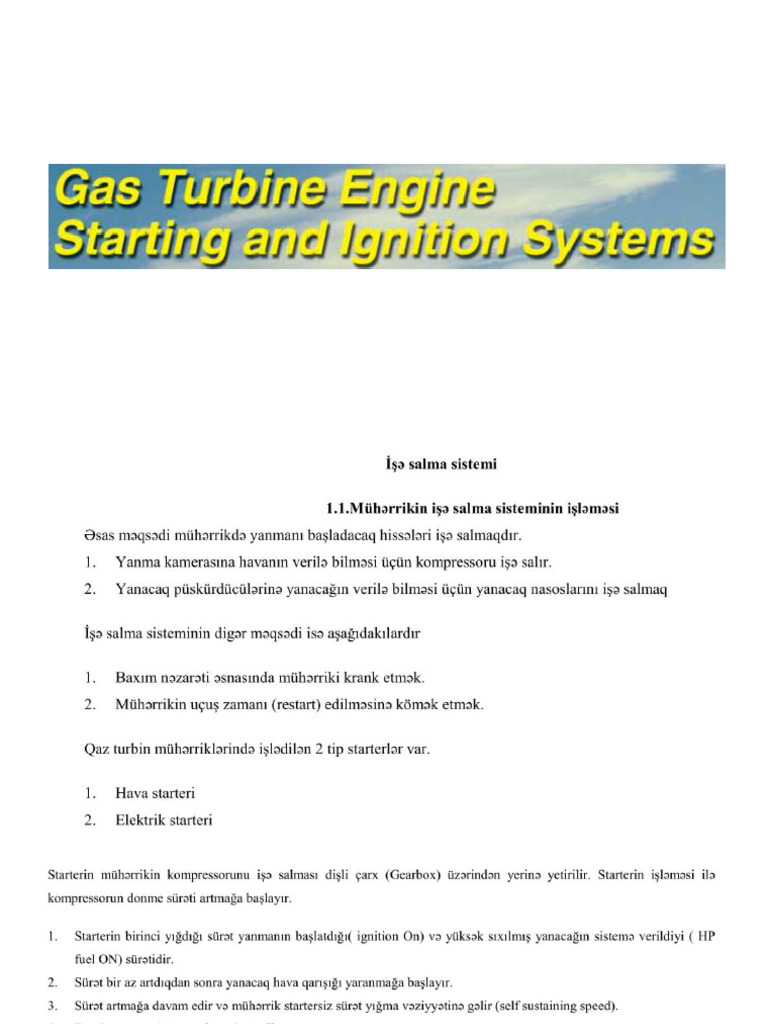 Engine Start System | PDF