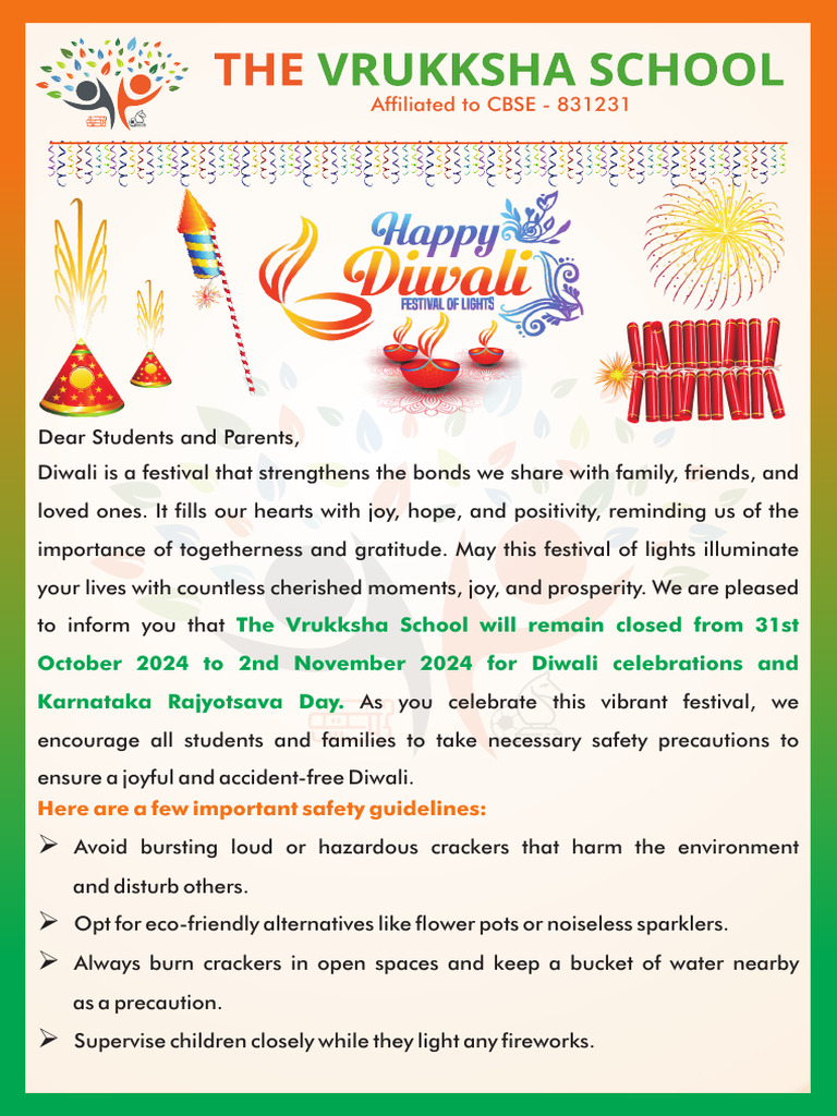 Diwali Circular | PDF