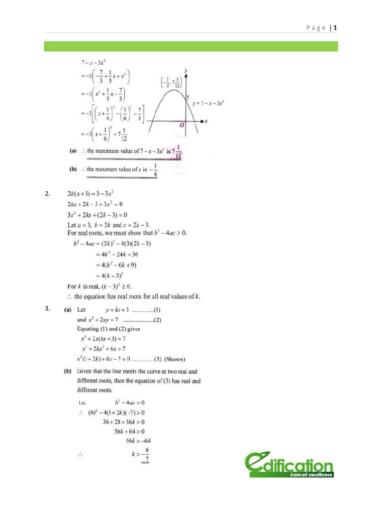 Answer Class Test On Trigonometry Quadratic | PDF