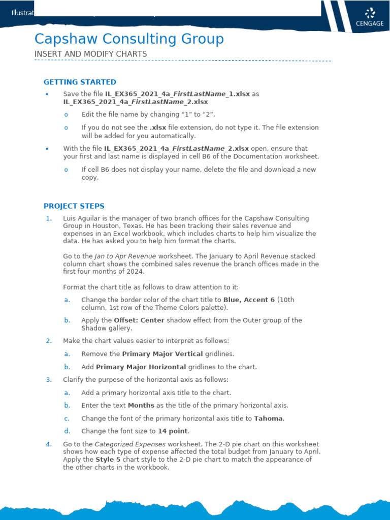 Instructions IL EX365 2021 4a | PDF | Microsoft Excel | Chart