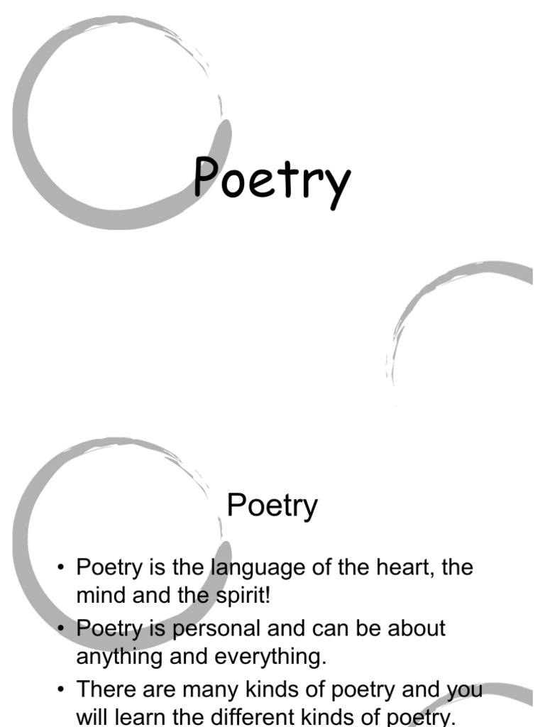Poetry | PDF | Language Arts & Discipline | General Fiction
