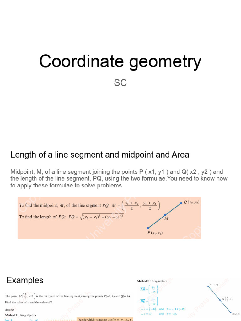 Coordinate Geometry | PDF