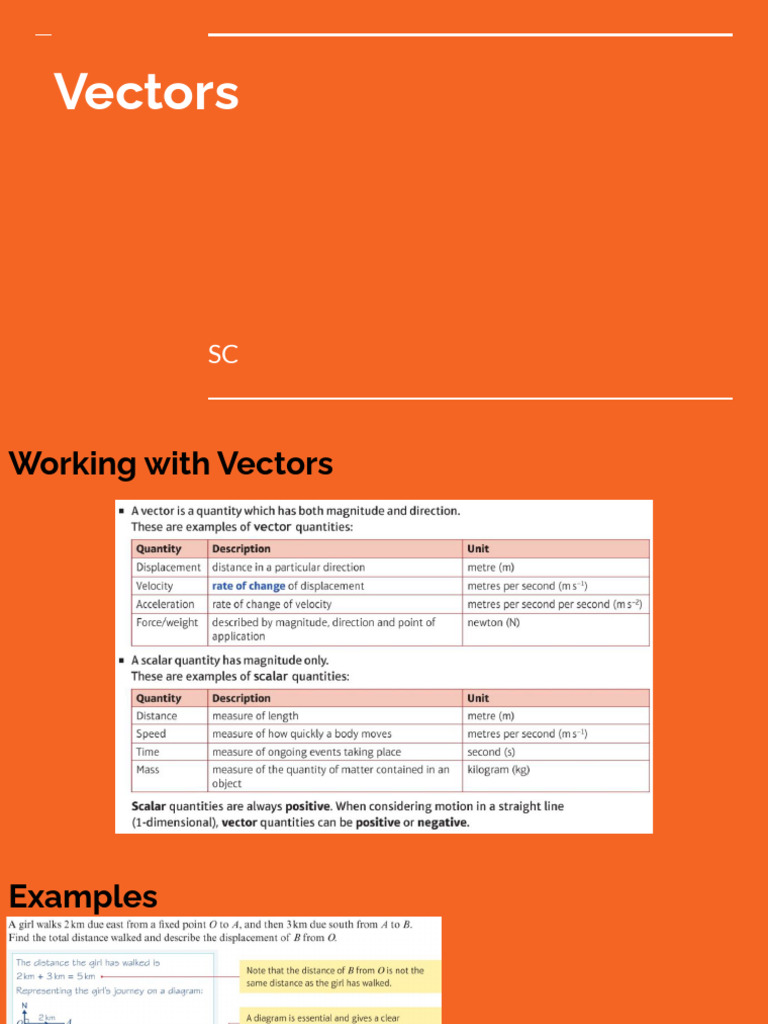 Vectors | PDF