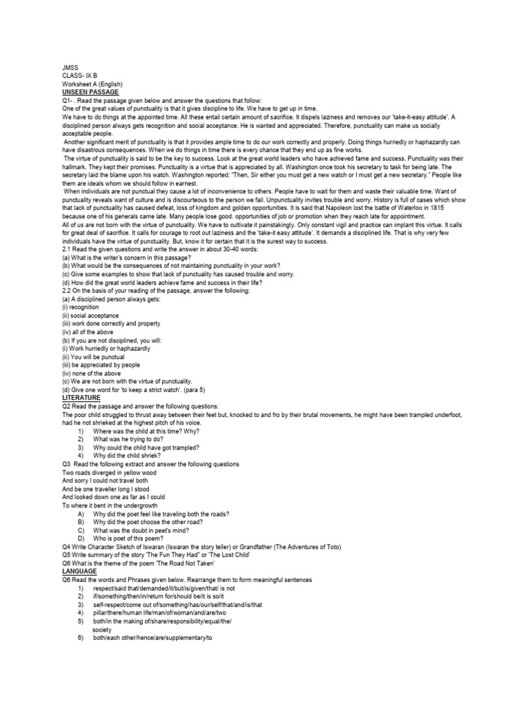 summer-holiday-homework-2021-class-9b-eng-2752021 | PDF