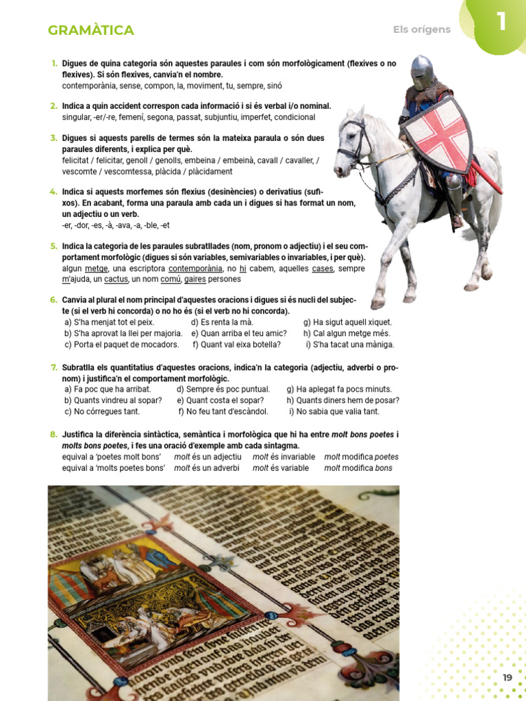 Activitats 2n Trimestre (1r de Batxillerat) | PDF