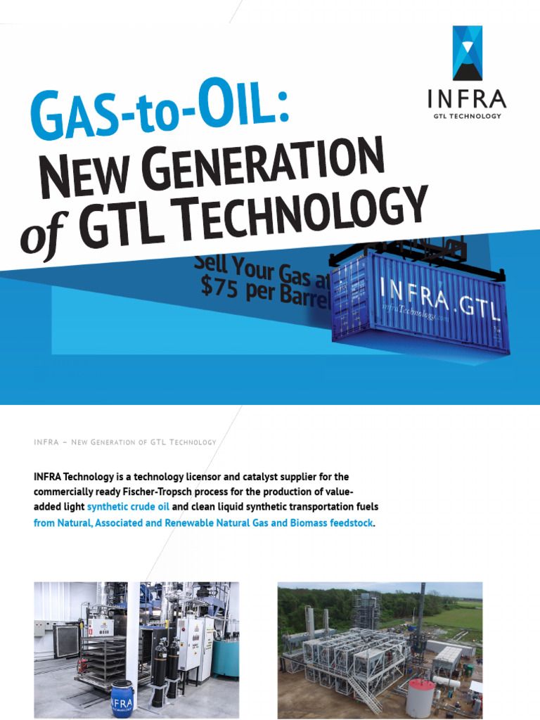 INFRA Technology: Next-Gen GTL Solutions | PDF | Gas To Liquids ...