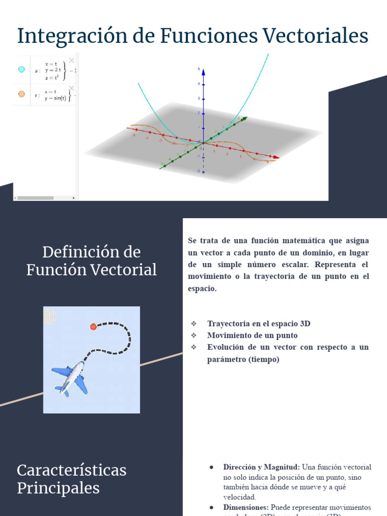 Integración de Funciones Vectoriales | PDF | Vector Euclidiano | Función (Matemáticas)