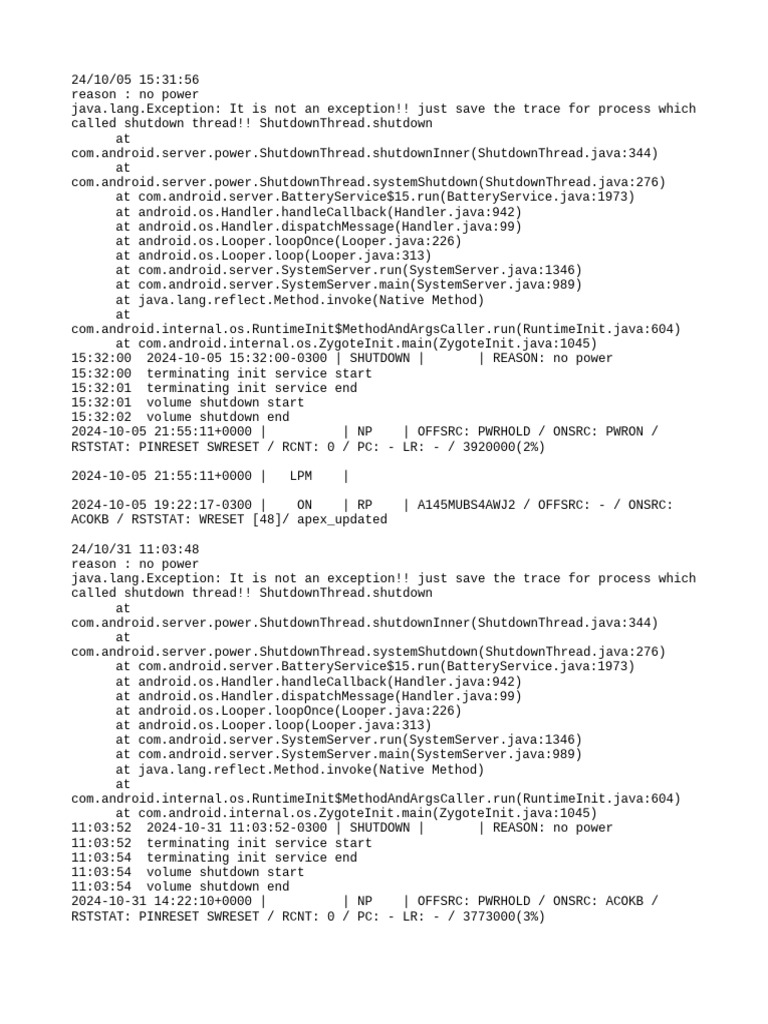 power_off_reset_reason_backup | PDF | Computer Programming | Technology Development