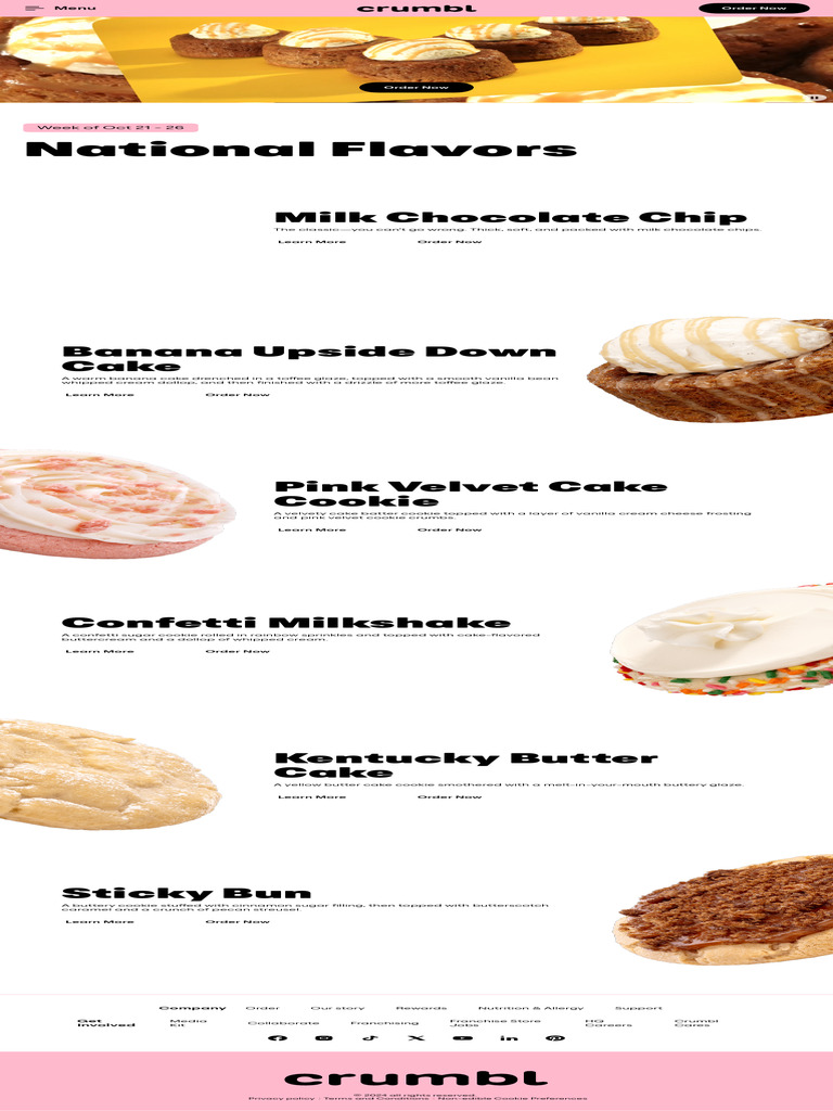 Crumbl Cookies - Freshly Baked & Delivered Cookies 3 | PDF | Cakes ...