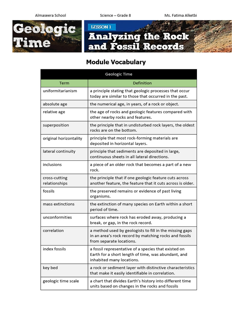 chapter1 -summary | PDF | Geology | Rock (Geology)