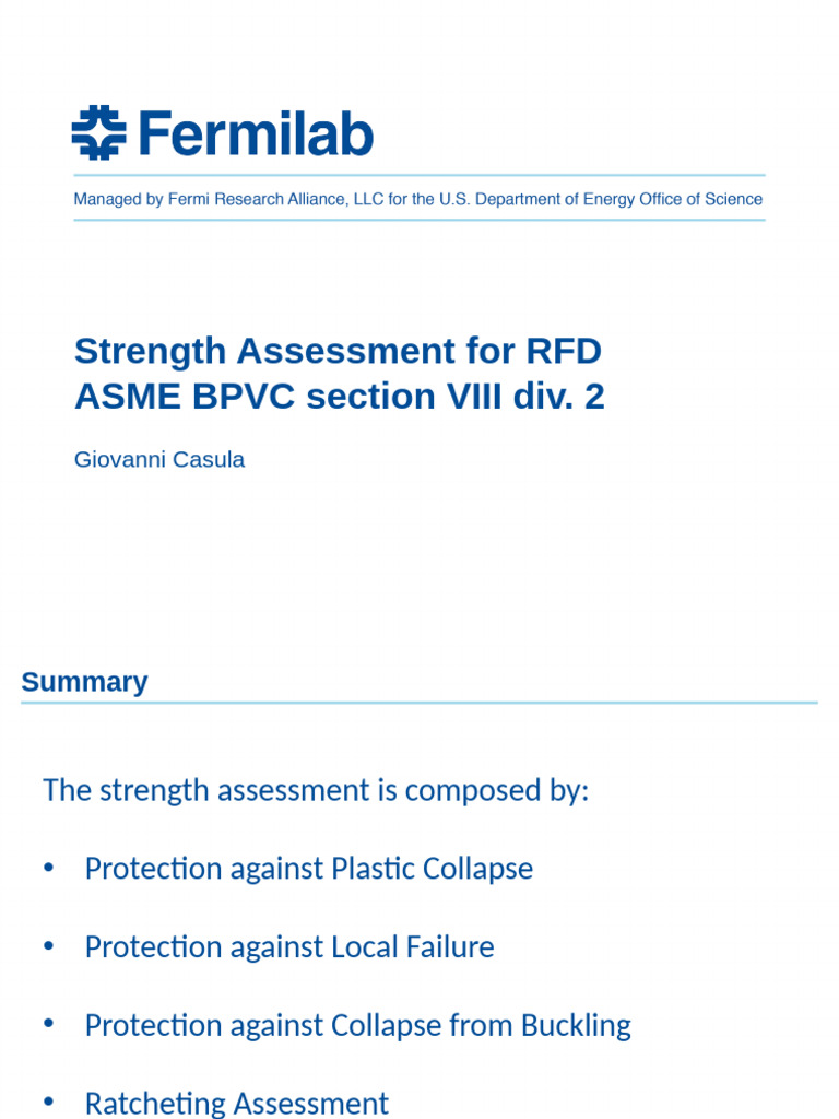 RFD Strength Assessment ASME BPVC | PDF | Strength Of Materials ...