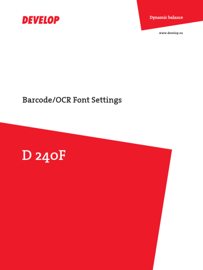 d240f_barcode_ocr_font_settings_en_1-1-0 | PDF | Universal Product Code ...