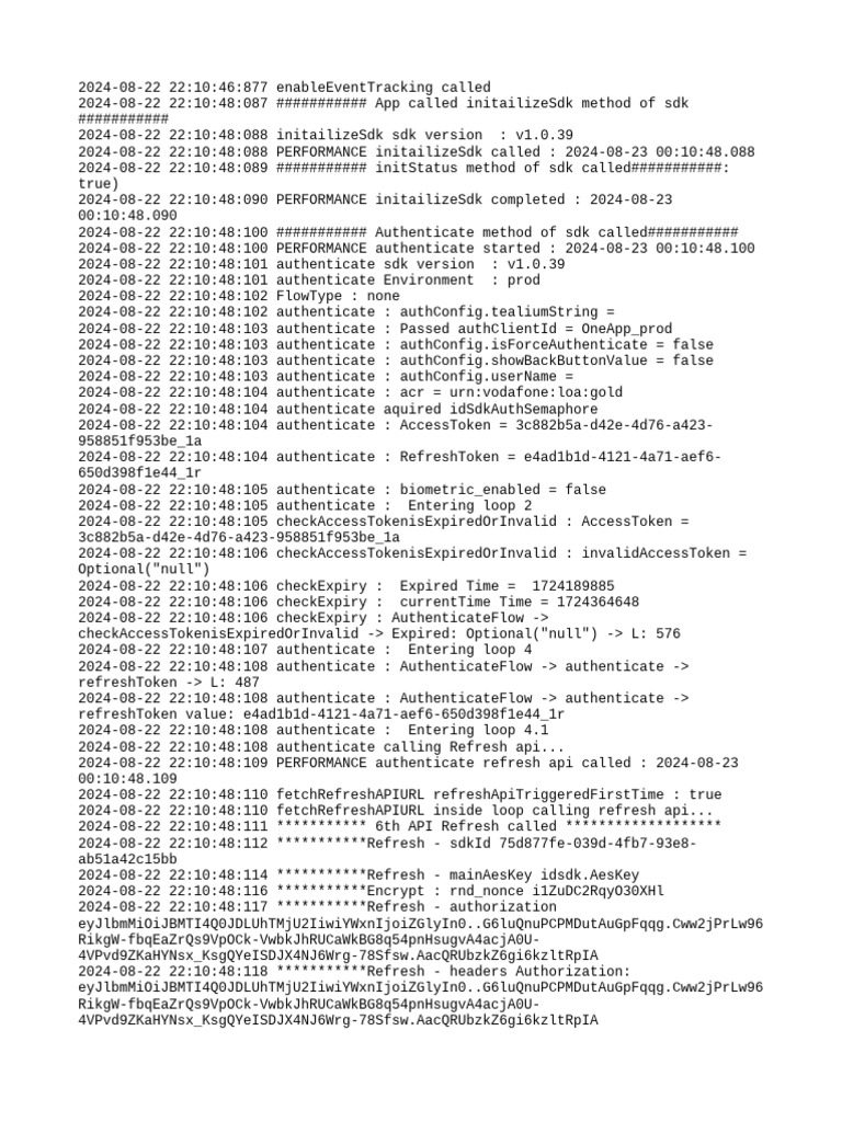 IdSdkLogs | PDF | Information Technology | Computing