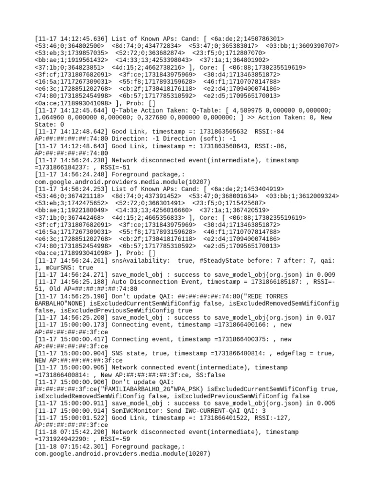 Wi-Fi AP Connection Log Analysis | PDF