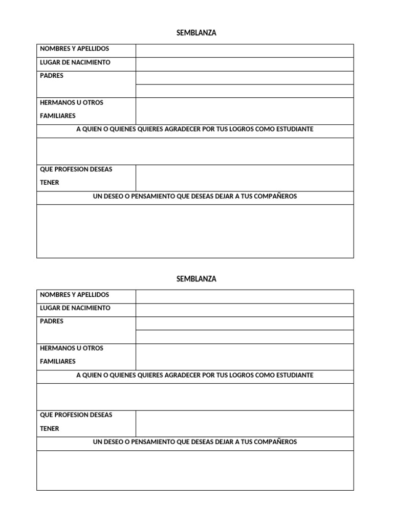 SEMBLANZA | PDF