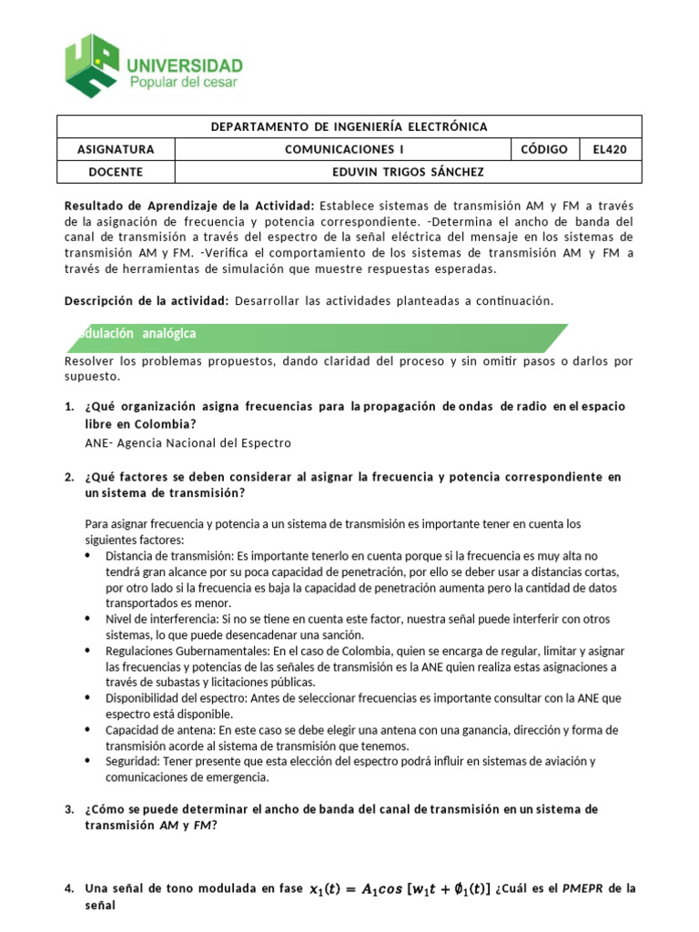 Modulación AM y FM: Guía Práctica | PDF | Modulación de frecuencia | Modulación