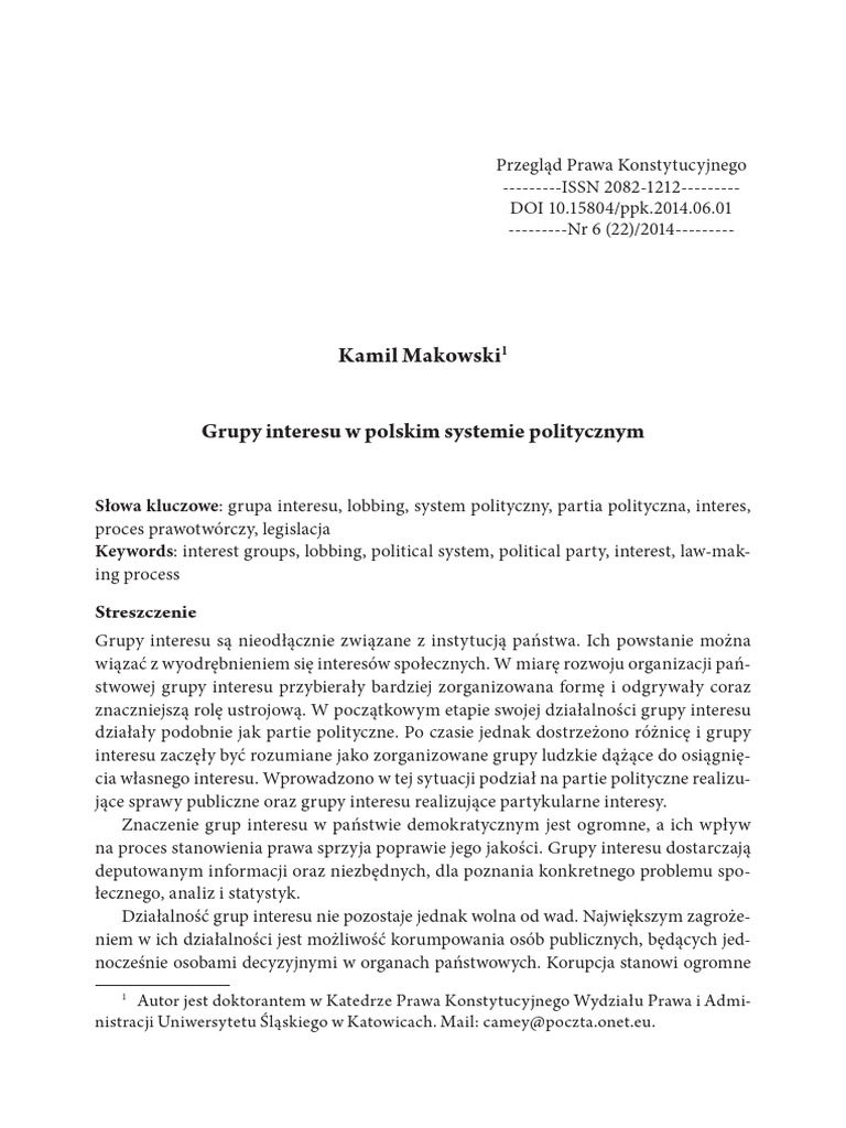 Grupy_interesu_w_polskim_systemie_p | PDF Grupy_interesu_w_polskim_systemie_p | PDF