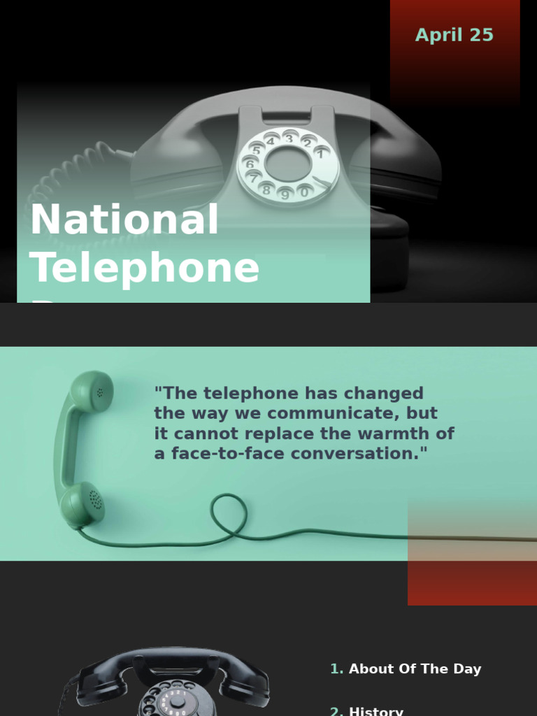200295-National Telephone Day | PDF | Telephone | Telecommunications