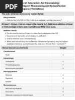 2019 ACR/EULAR SLE Classification Criteria | PDF | Clinical Medicine ...