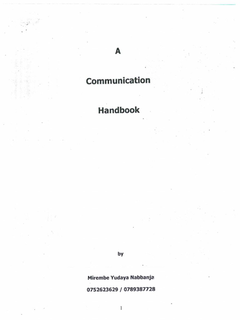 Communication Skills | PDF