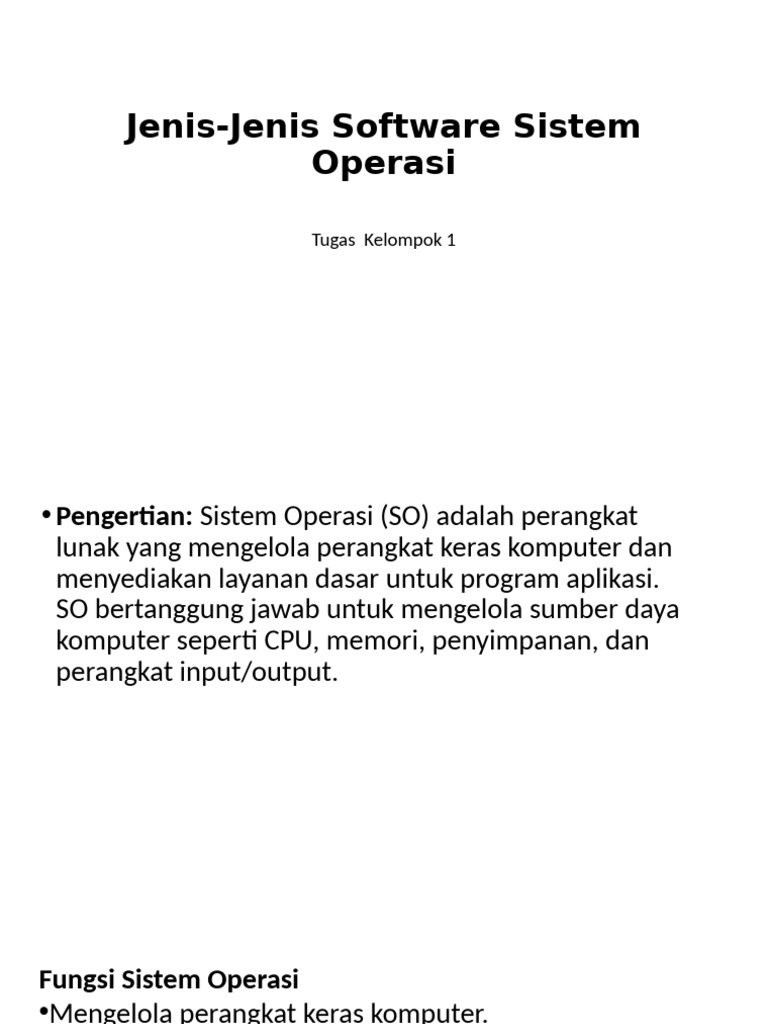 Sistem Operasi | PDF