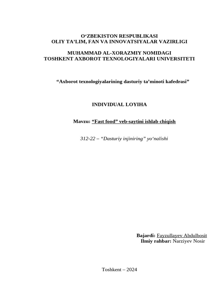 Individual Project | PDF