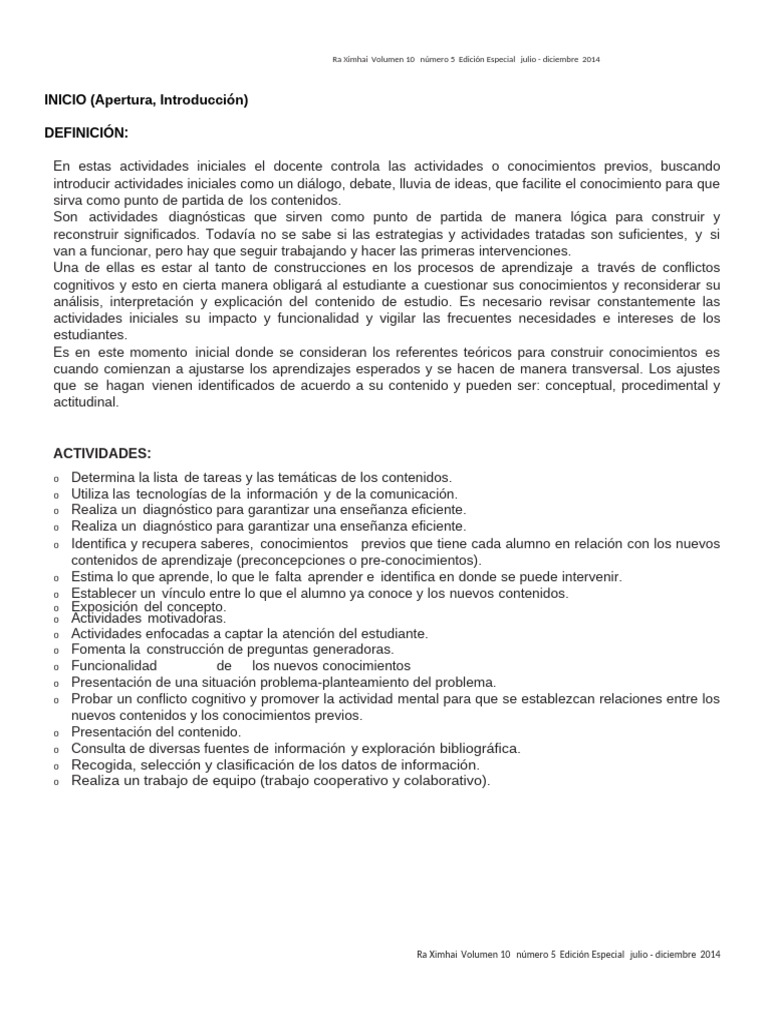 Inico Clase 1 | PDF | Aprendizaje | Enseñando