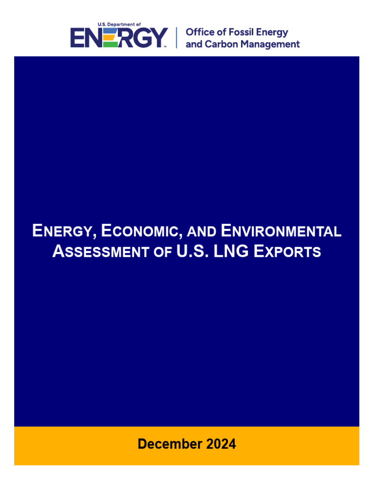 DOE LNG Study | PDF | Natural Gas | Liquefied Natural Gas
